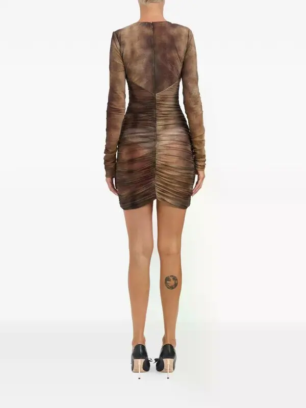 Elisabetta Franchi Necklace Detail Tulle Mini Dress