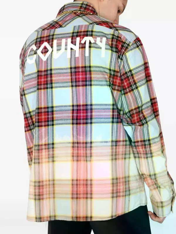 COUNTY OF MILAN Check Print Pocket Shirt
