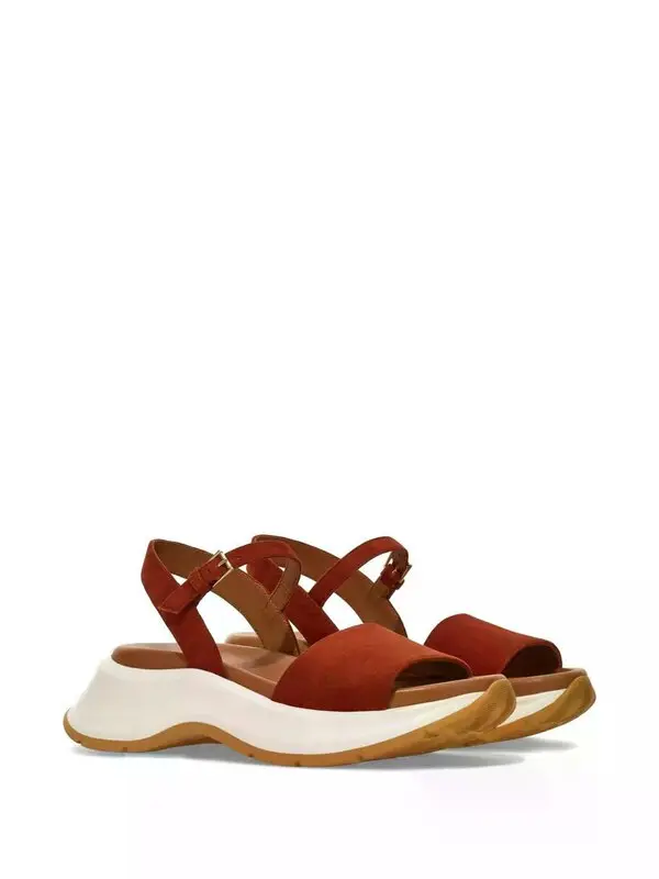 Hogan Buckle Strap Platform Sandals