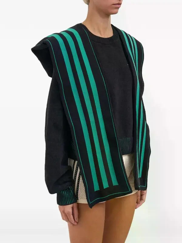 Adidas Striped Hooded Sweater