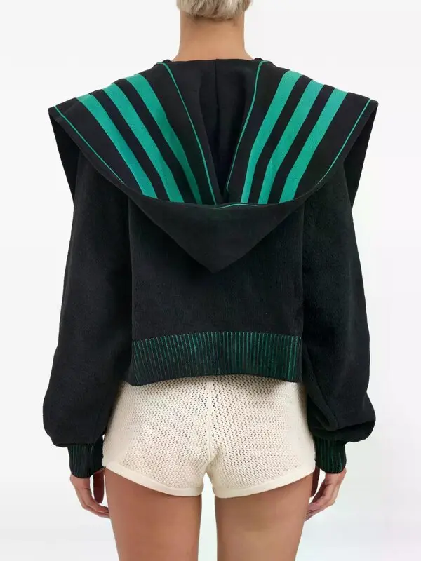 Adidas Striped Hooded Sweater