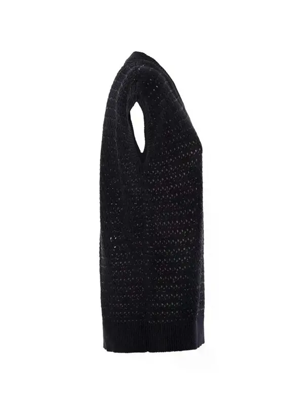 Fabiana Filippi V-neck Sleeveless Crochet Jumper