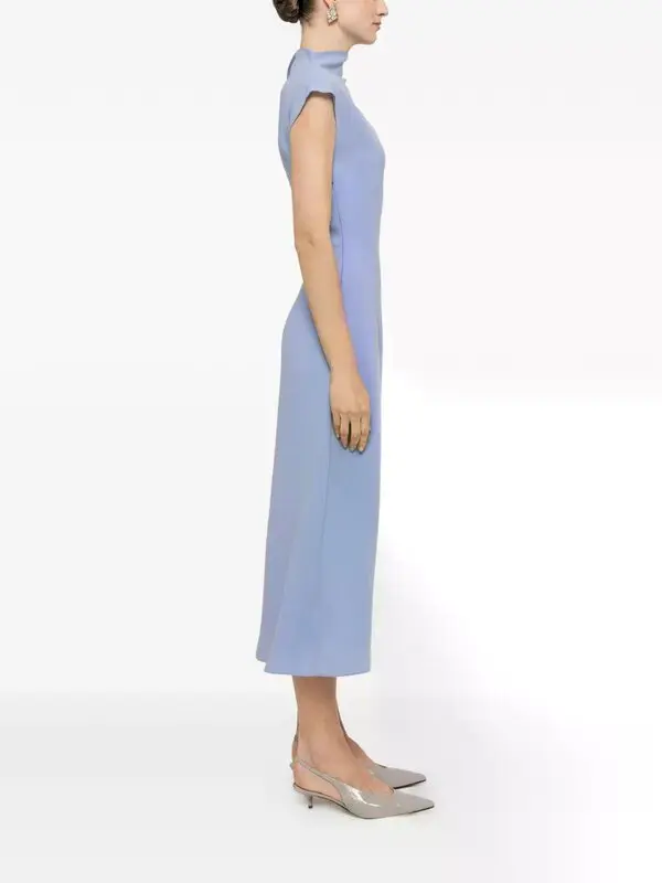 NISSA A-line Ruffled Midi Dress