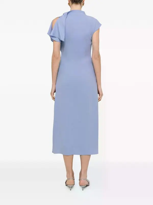 NISSA A-line Ruffled Midi Dress