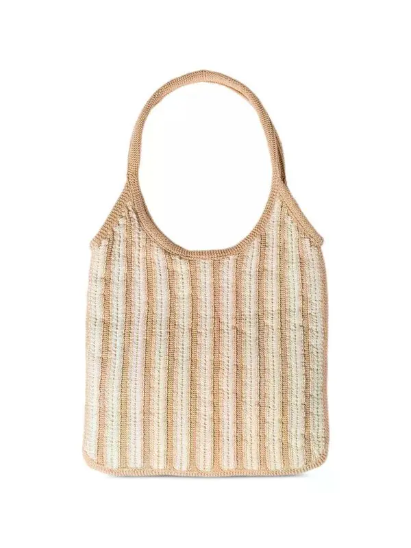 Miu Miu Ivy Crochet Shoulder Bag - Neutrals