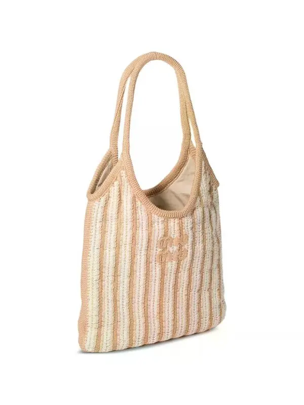 Miu Miu Ivy Crochet Shoulder Bag - Neutrals