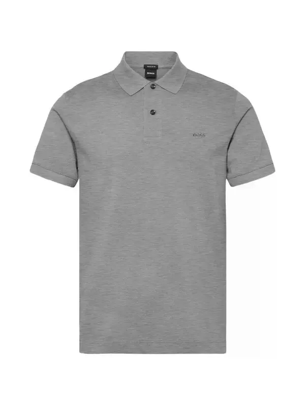BOSS Pallas Cotton-piqué Polo Shirt - Grey