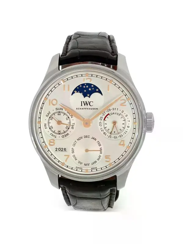 IWC SCHAFFHAUSEN Moonphase 45mm Watch - Neutrals