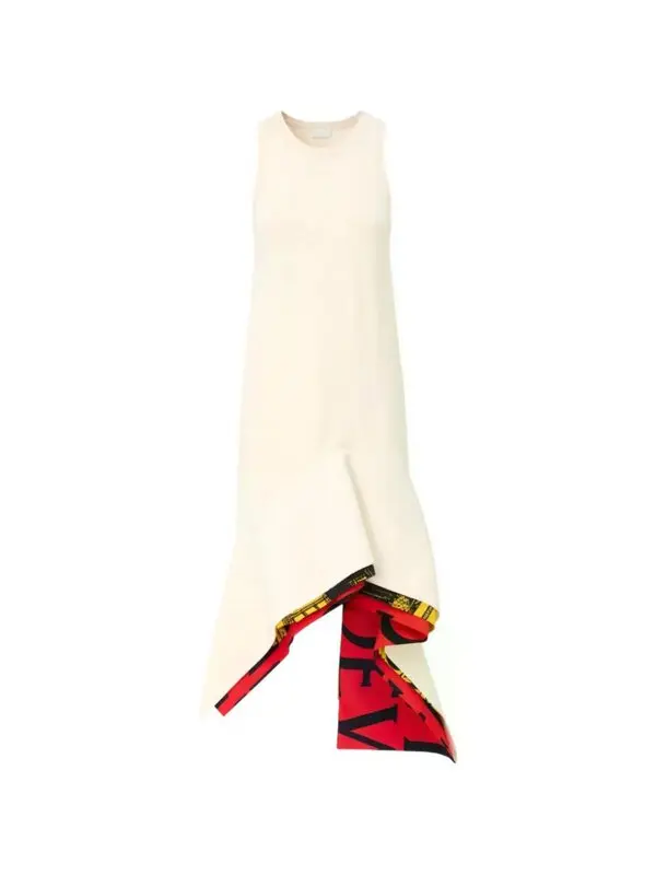 Loewe Sleeveless Asymmetric Dress - Neutrals