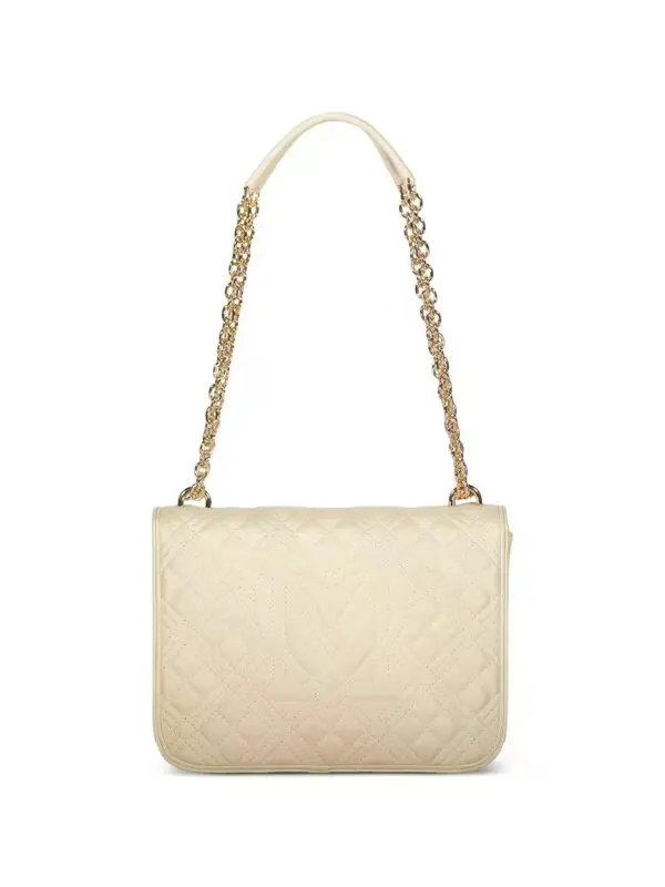Moschino Logo-detail Quilted Handbag - Neutrals