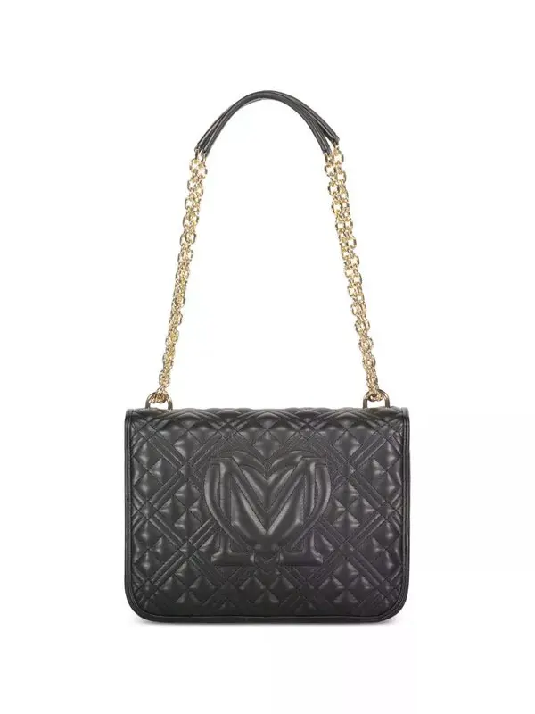 Moschino Quilted Shoulder Bag - Black