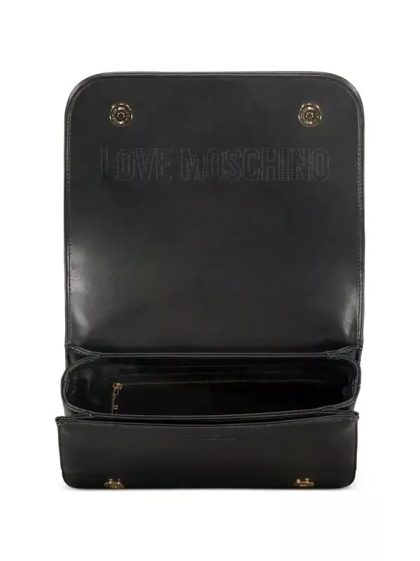 Moschino Quilted Shoulder Bag - Black