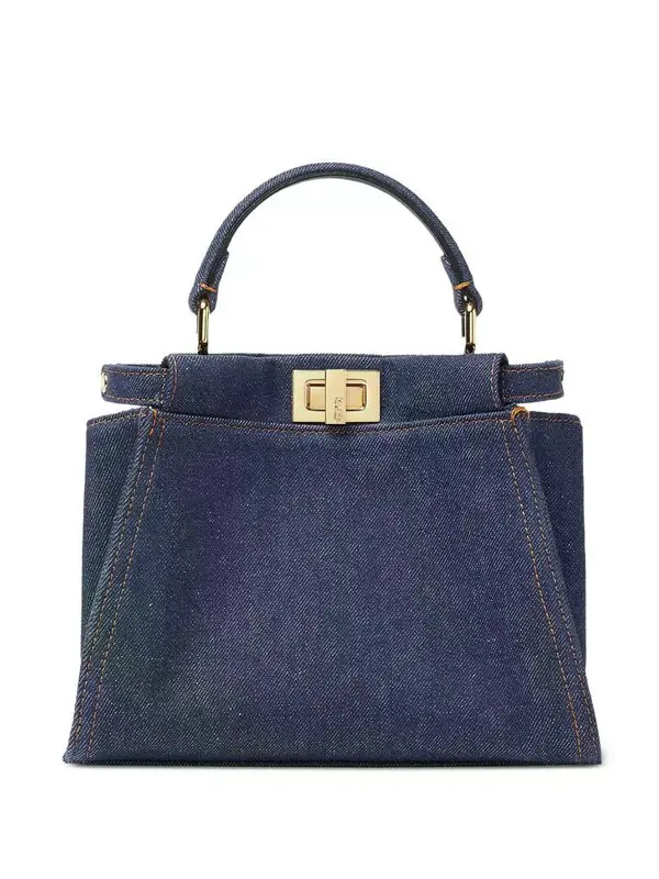 Fendi Small Peekaboo Top-handle Tote - Blue