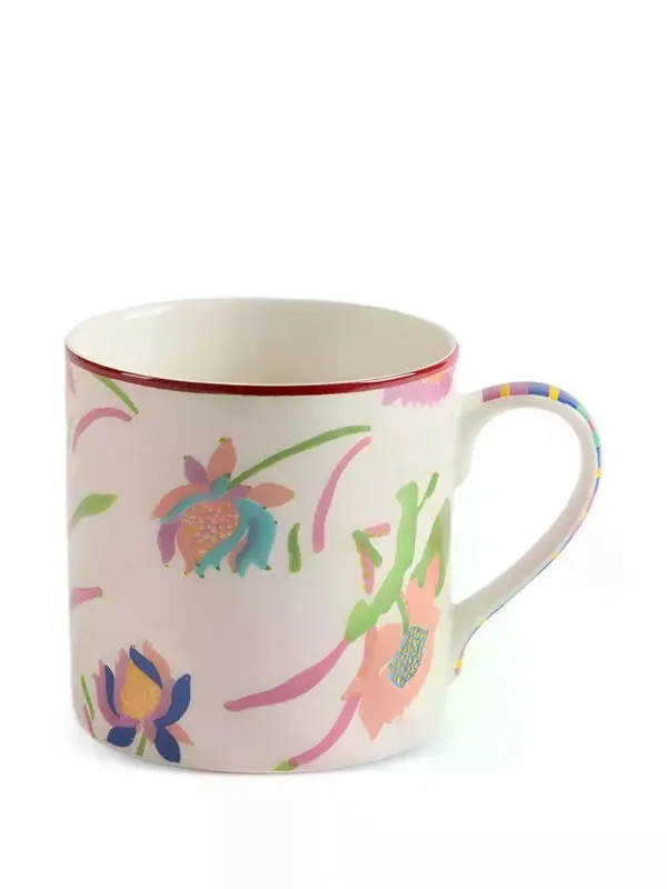 LISA CORTI Japanese Floral-print Mug - Pink