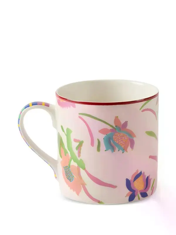 LISA CORTI Japanese Floral-print Mug