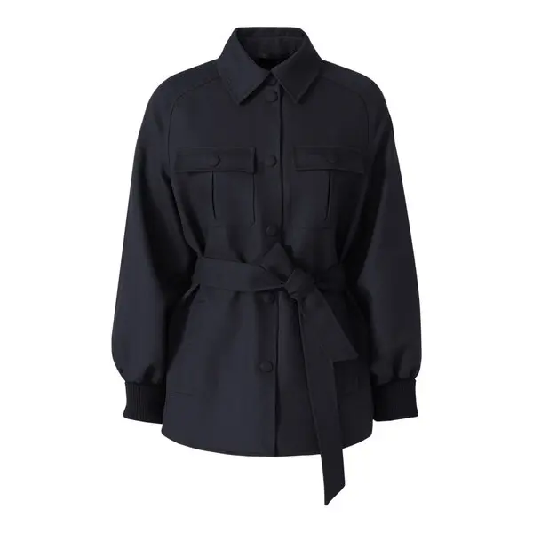 Mackage Eugenia Wool Gabardine Jacket - Navy