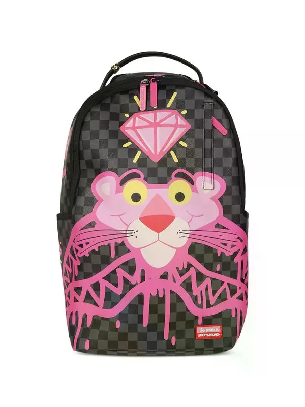 SPRAYGROUND X Pink Panther Diamond Shark Backpack - Black