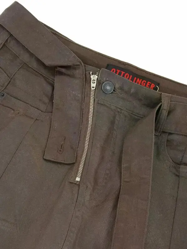 Ottolinger Glazed Baggy Trousers - Brown