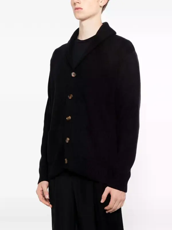 LIVTHELABEL Buttoned Shawl-collar Cardigan