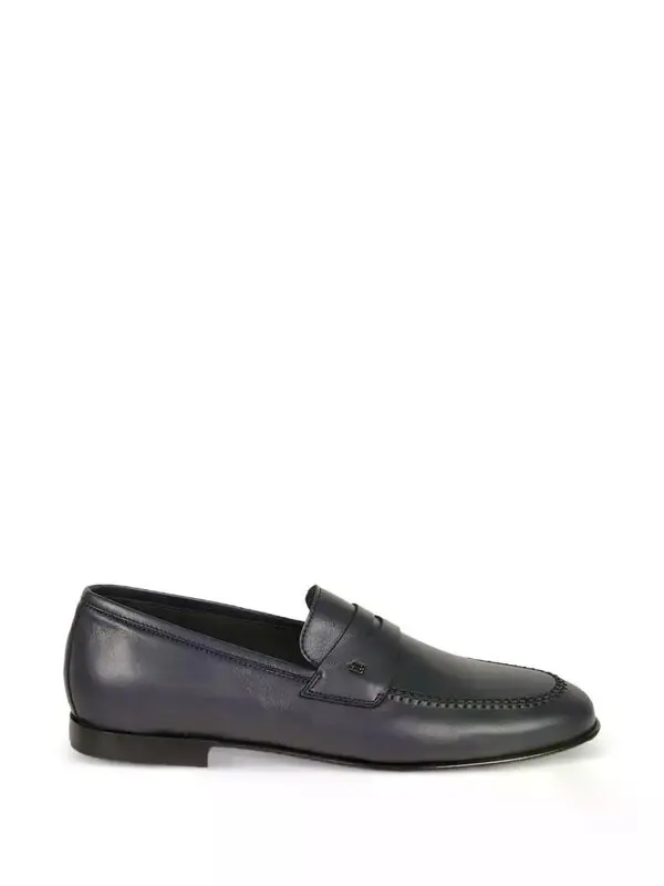BALDININI Leather Penny Loafers