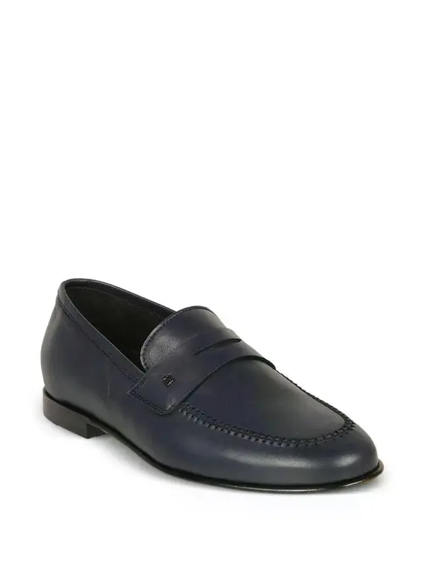 BALDININI Leather Penny Loafers