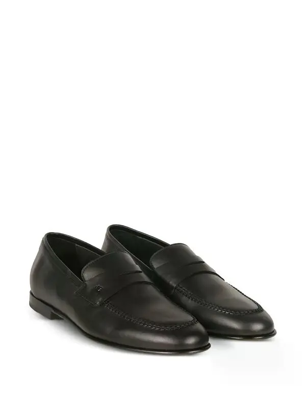 BALDININI Leather Penny Loafers