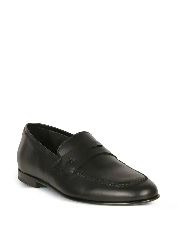 BALDININI Leather Penny Loafers
