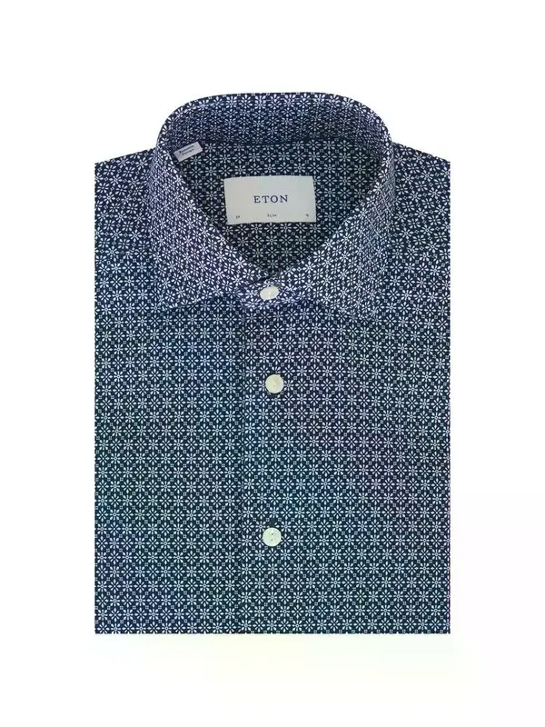 Eton Floral-print Shirt - Blue