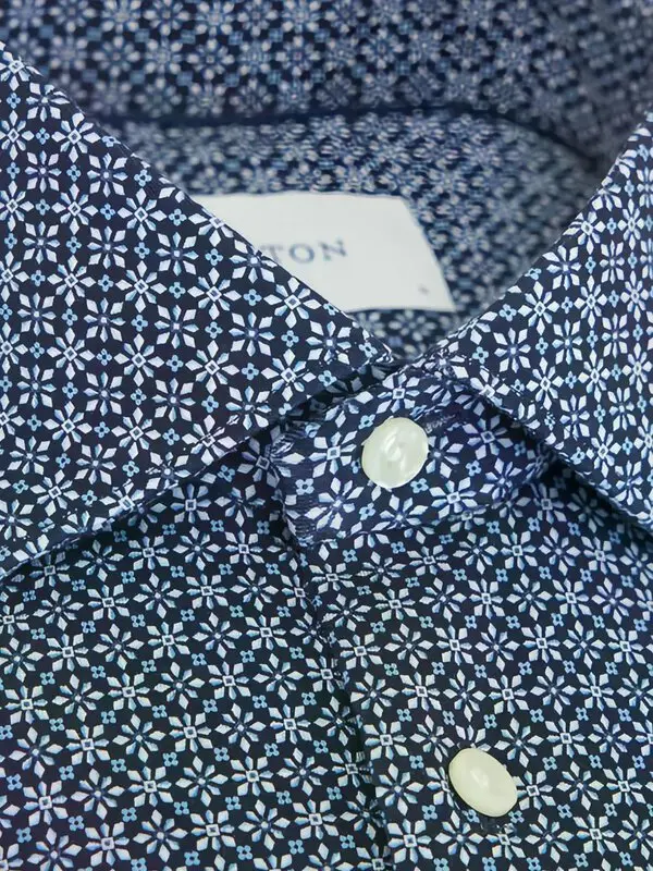 Eton Floral-print Shirt - Blue