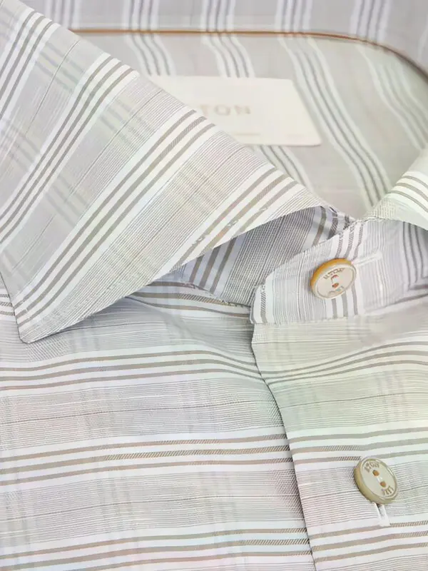 Eton Checked Shirt - Grey