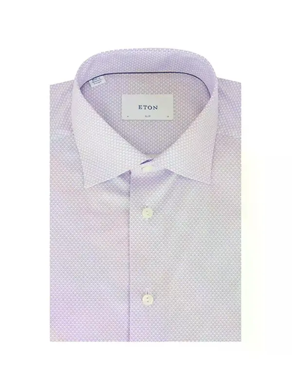Eton Patterned Shirt - Purple