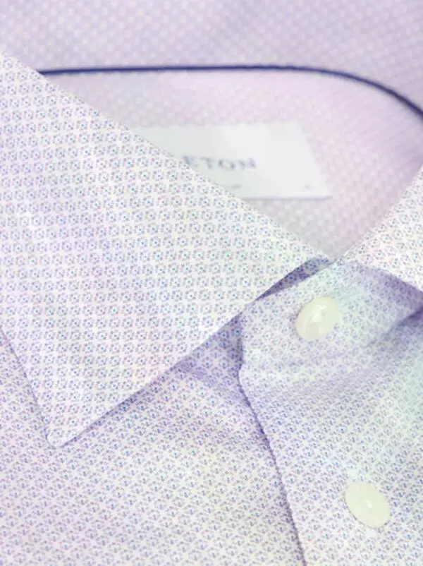 Eton Patterned Shirt - Purple