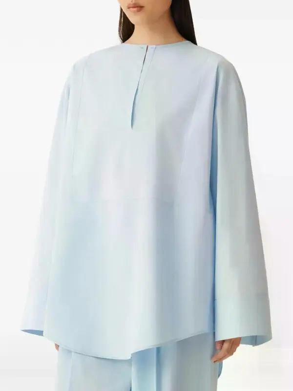 Fabiana Filippi Keyhole Long-sleeve Top