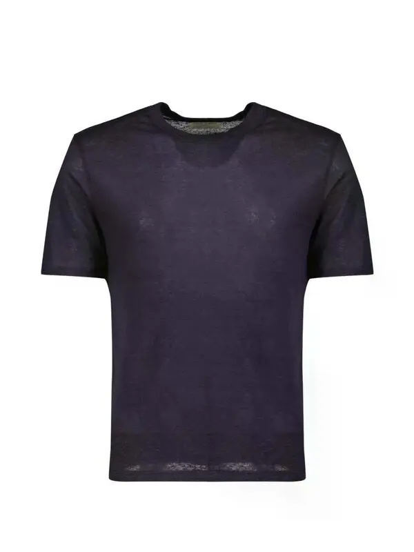 Officine Générale Short-sleeved Linen T-shirt