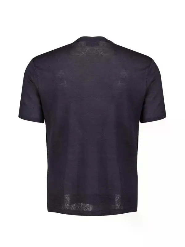 Officine Générale Short-sleeved Linen T-shirt