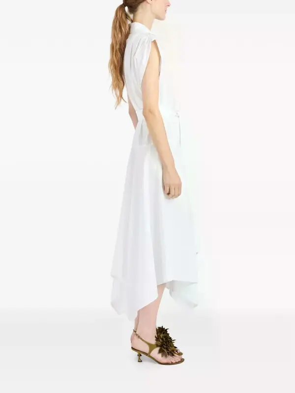Proenza Schouler Adinna Belted Midi Shirt Dress - White
