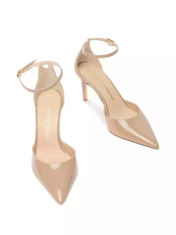 STUART WEITZMAN Ankle Strap Stiletto Pumps - Neutrals