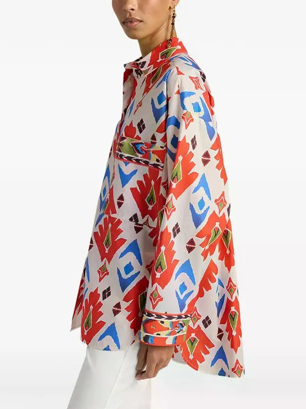 Momoni Printed Chest-pocket Shirt