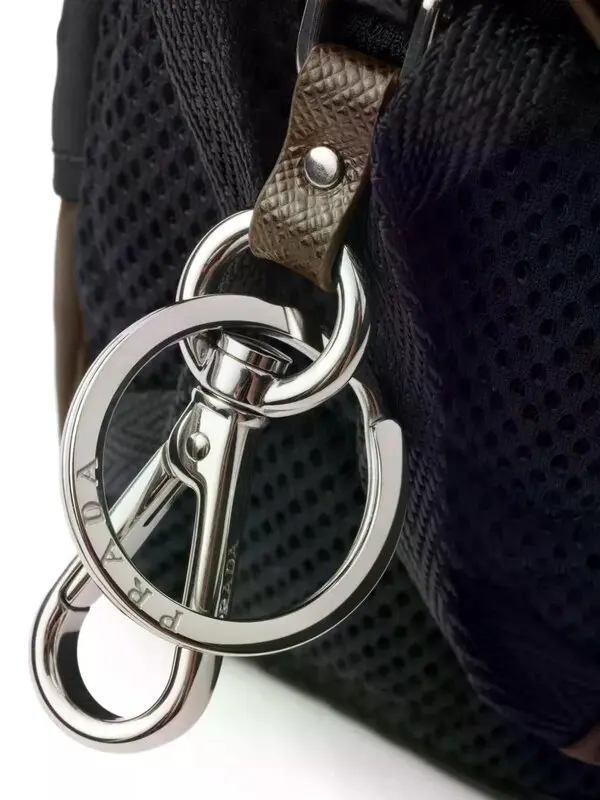 Prada Mini Icon Re-nylon Keyring Charm - Brown
