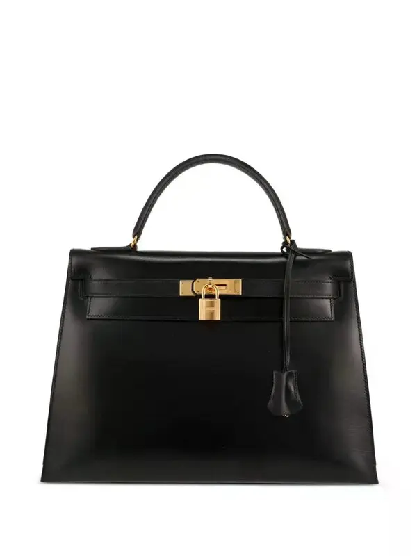 Hermès 1993 32 Kelly Two-way Handbag - Black