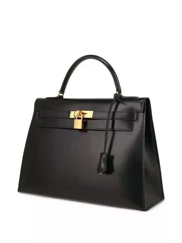 Hermès 1993 32 Kelly Two-way Handbag - Black