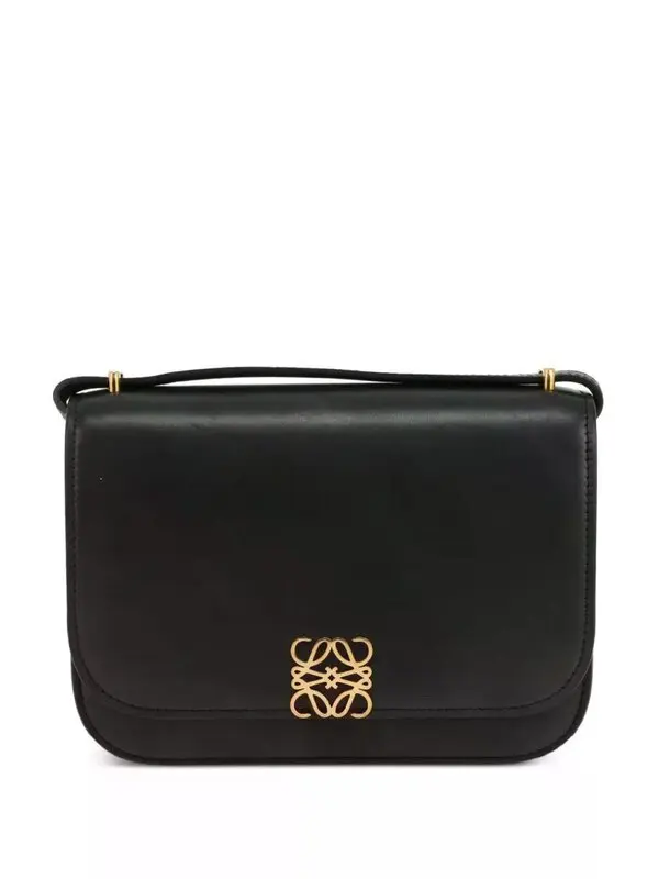 Loewe Goya Leather Shoulder Bag - Black