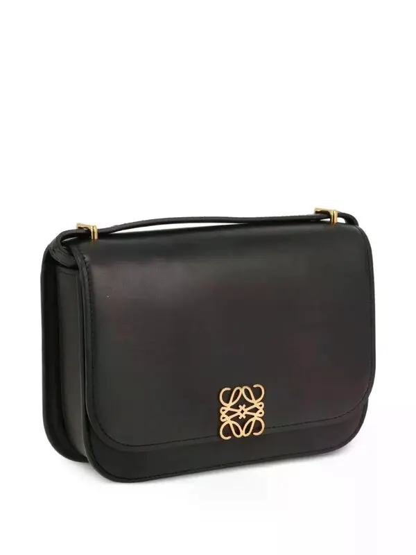 Loewe Goya Leather Shoulder Bag - Black