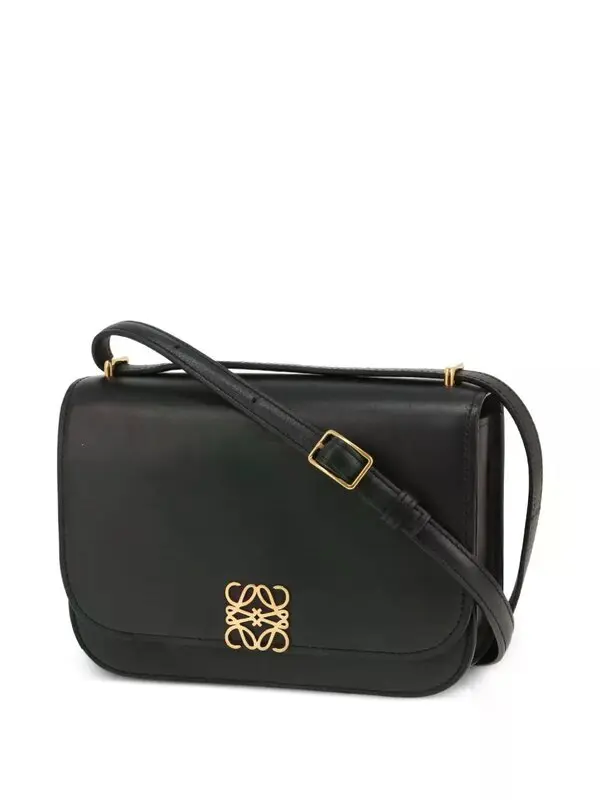 Loewe Goya Leather Shoulder Bag - Black