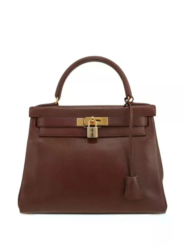 Hermès 1996 Kelly Flap Handbag - Brown