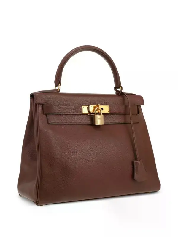 Hermès 1996 Kelly Flap Handbag - Brown