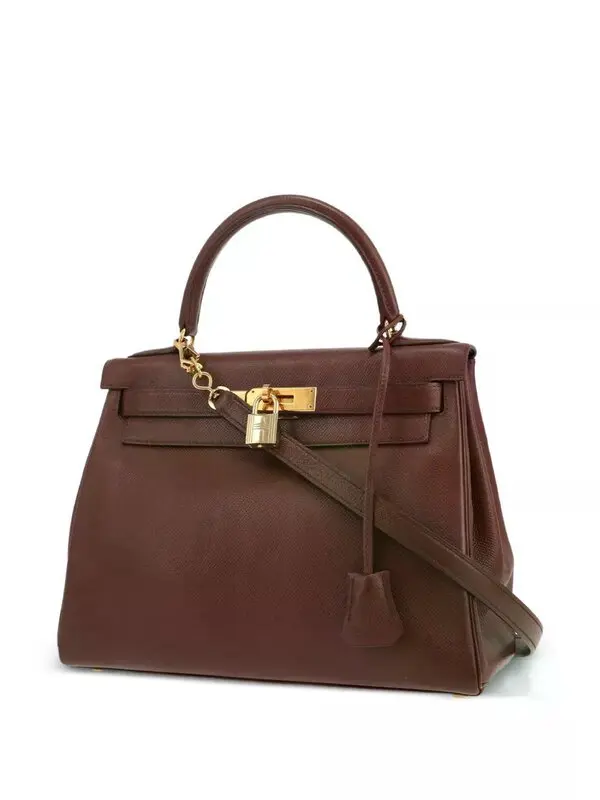 Hermès 1996 Kelly Flap Handbag - Brown