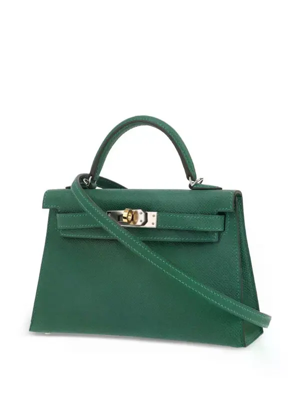 Hermès Kelly Leather Tote Bag - Green