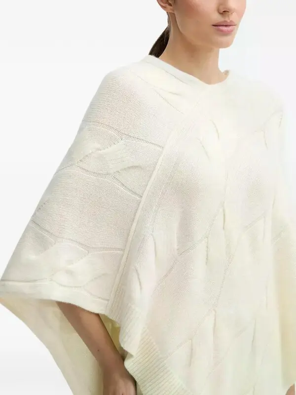 BENETTON Cable-knit Poncho