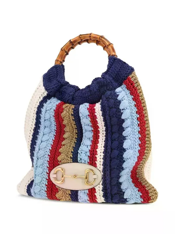 Gucci Bamboo Handle Leather Handbag
